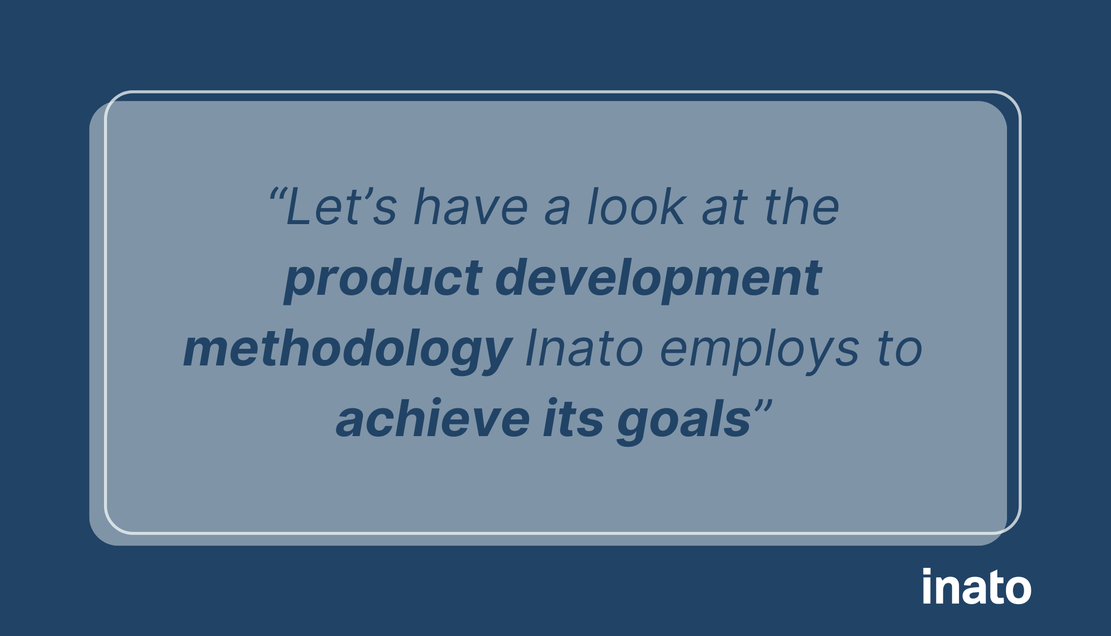 Developing a product "with doctors and for doctors" | Inato